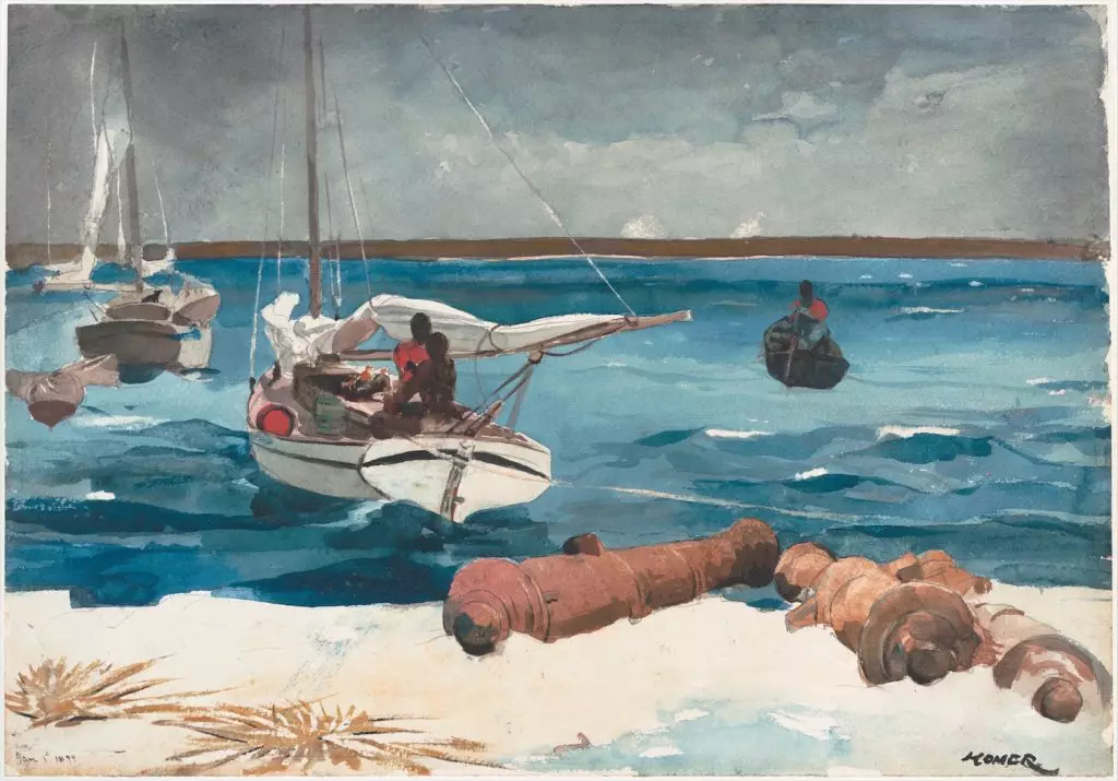 Winslow Homer, Nassau, (1899). An Músaem Ealaíne Cathrach, Ciste Amelia B. Lazarus, 1910 (10.228.4). Grianghraf le caoinchead ó The Metropolitan Museum of Art