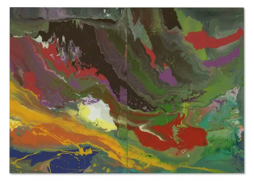 Gerhard Richter, Flow (933-1) (2013). Korteżija ta' Christie's Images Ltd. 2022.