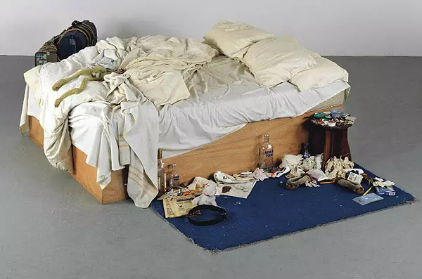 Tracey Emin, Moje łóżko (1998). Zdjęcie: dzięki uprzejmości Tate.