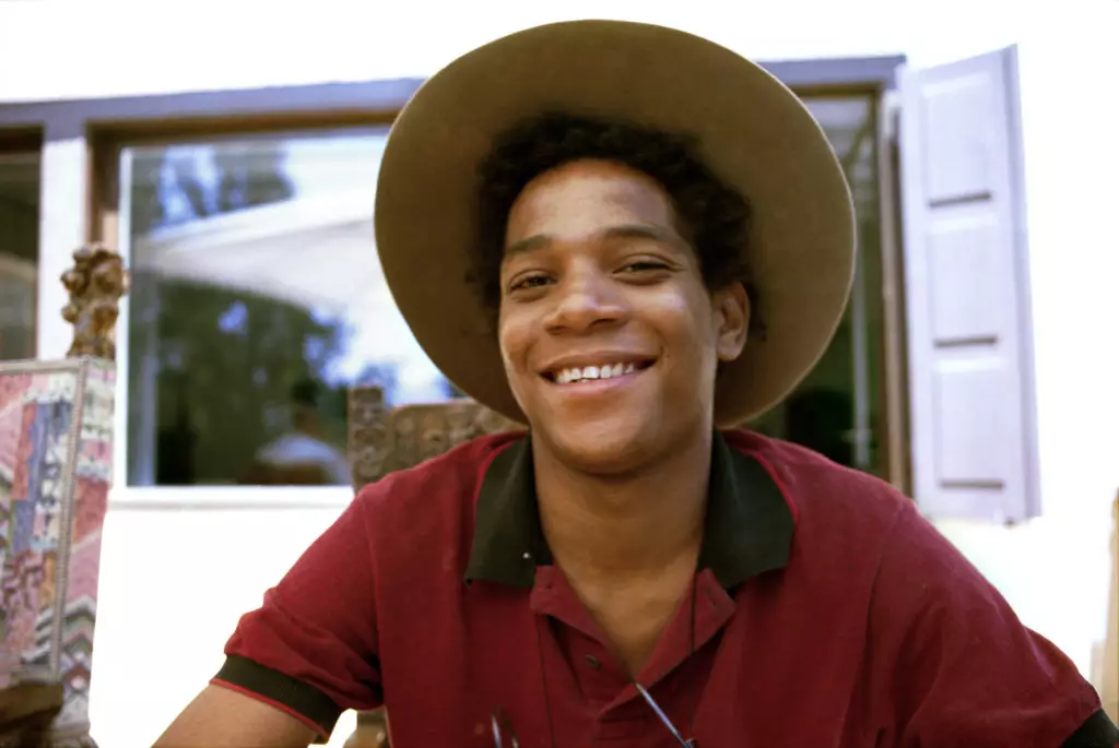 លោក Jean-Michel Basquiat ។ រូបថតរបស់ Lee Jaffe។