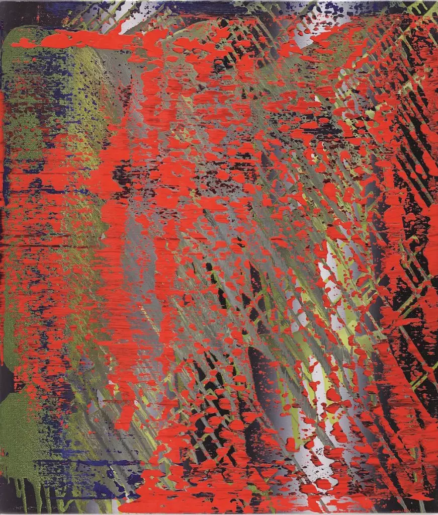 Gerhard Richter, Abstraktes Bild (682-4) (1988). Slika z dovoljenjem Phillips in Poly Auction.