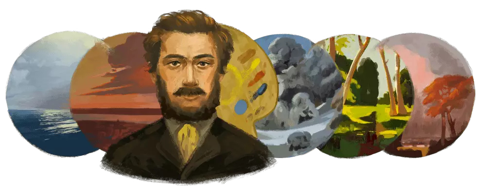 Guglo honoris Arkhip Kuindzhi per Google Doodle en januaro.