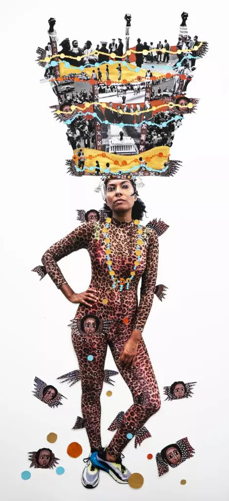 Helina Metaferia, Headdress 21 (2021). Kwa hisani ya msanii.