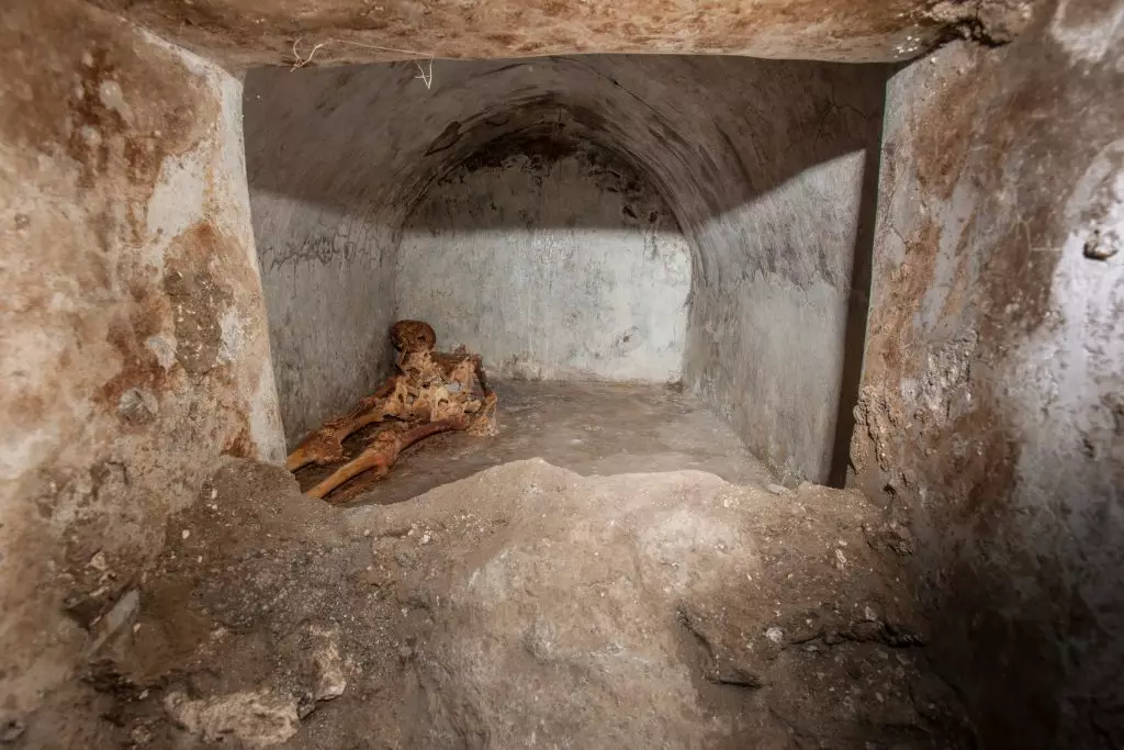 Ihe fọdụrụ nke Marcus Venerius Secundio na Pompeii. Foto sitere n'ikike nke Ogige Archaeological nke Pompeii.