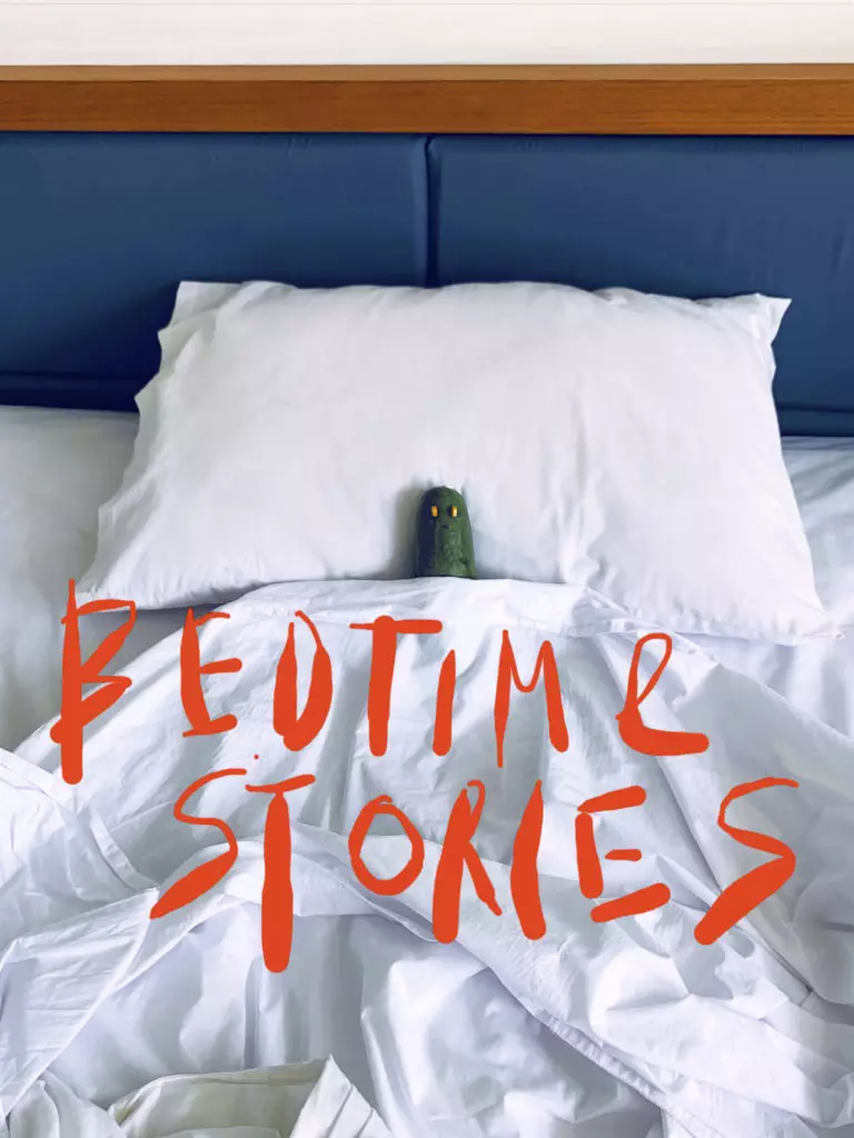 O le poloketi a Maurizio Cattelan's Bedtime Stories mo le Falemataaga Fou na fa'alauiloa ia Me 14.