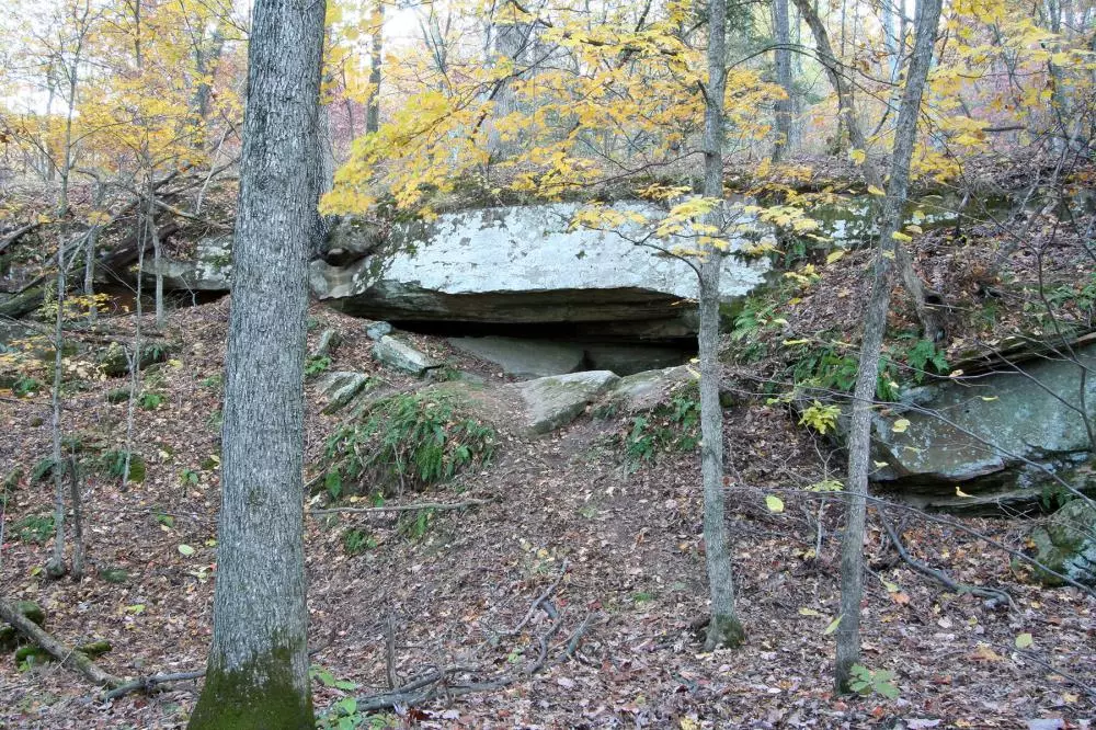 Uaimh Pictiúir i Missouri. Le caoinchead ó Cheantálaithe & Meastóirí Selkirk.