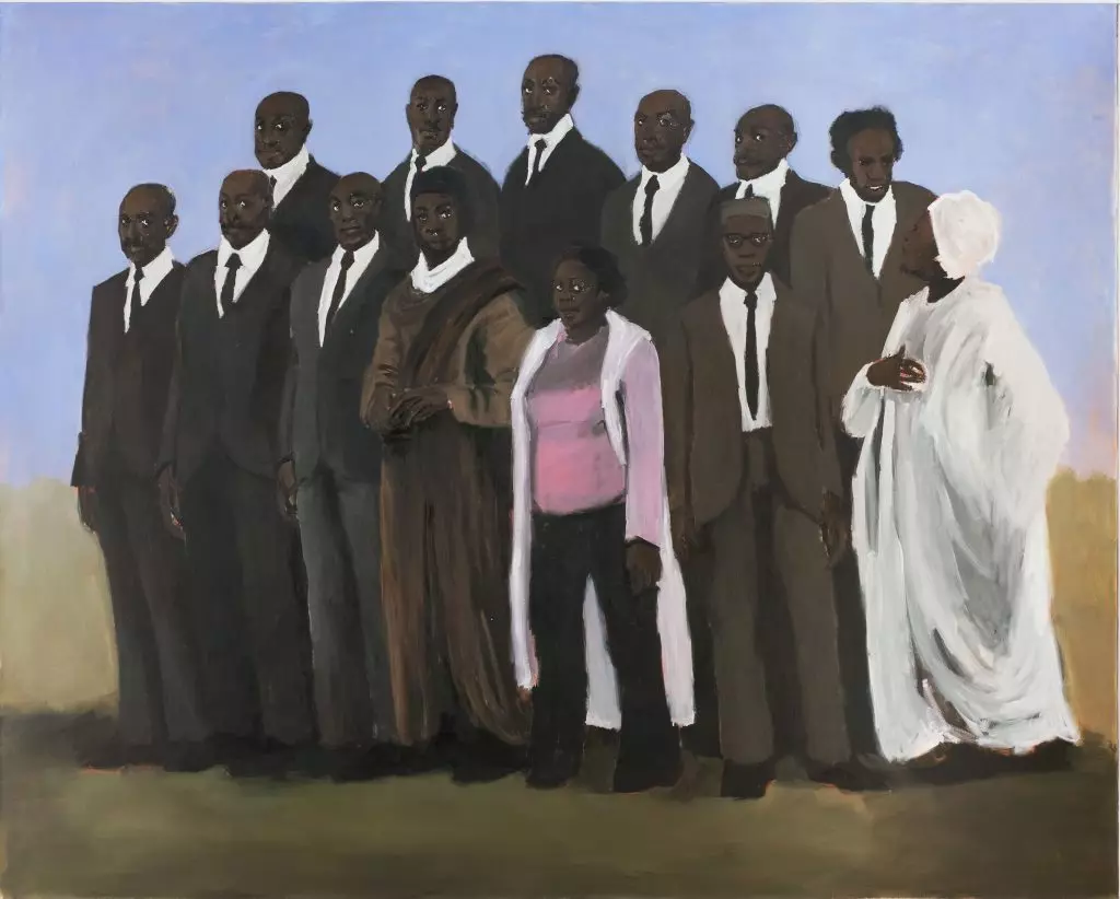 Lynette Yiadom-Boakye, Taidhleoireacht III (2009). Le caoinchead Susan Barnett.