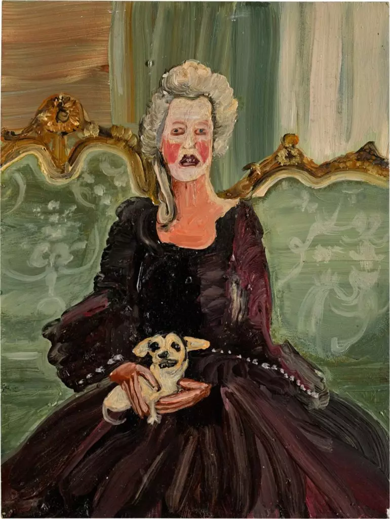 Genevieve Figgis, Untitled (Lady with a Dog) (2013). Dengan hormat Susan Barrett.