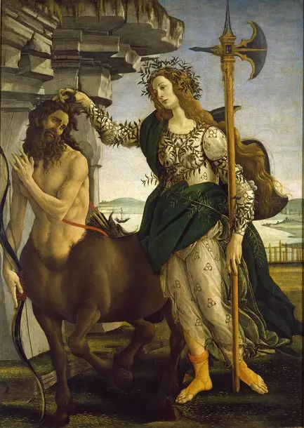 Sandro Botticelli Pallas and the Centaur (1482) फोटो: Scala, Florence - Ministero Beni e Att को सौजन्य। संस्कृति