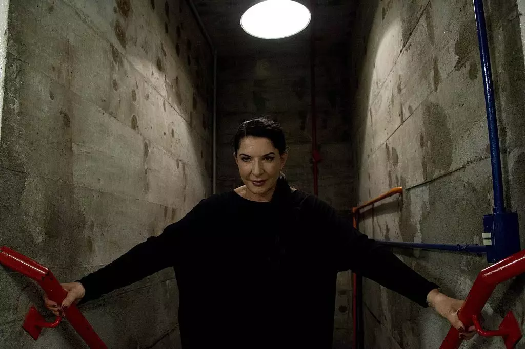 Marina Abramovic oa Sao Paulo, Brazil. Senepe: Nelson Almeida/AFP/Getty Images.