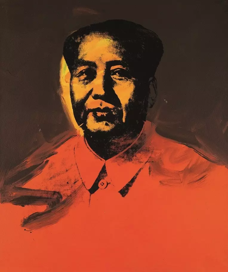 U-Andy Warhol, Mao (1973). Ngenhlonipho iSotheby's Hong Kong.