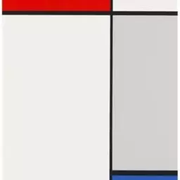 piet-mondrian-composition-rouge-jeune-bleu-et-grise-1930