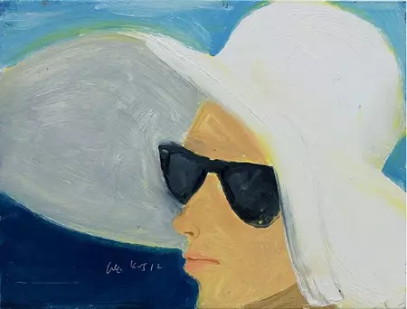 Alex Katz, Elizabeth, 2013, Öl auf Karton, Peter Blum, New York, NY