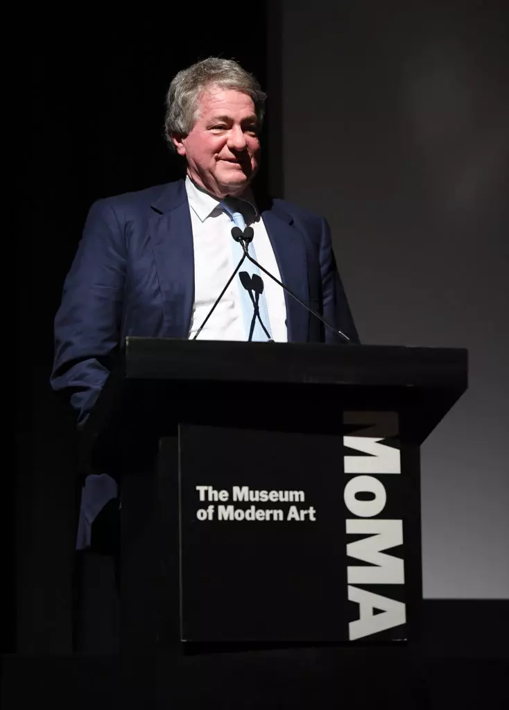 Leon Black a Museum Of Modern Art Film Benefit színpadán beszél 2018. november 19-én, New Yorkban. (Fotó: Dimitrios Kambouris/Getty Images for Museum of Modern Art)