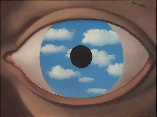 René Magritte, Le Faux Miroir (1928). Prin amabilitatea lui DI DONNA.