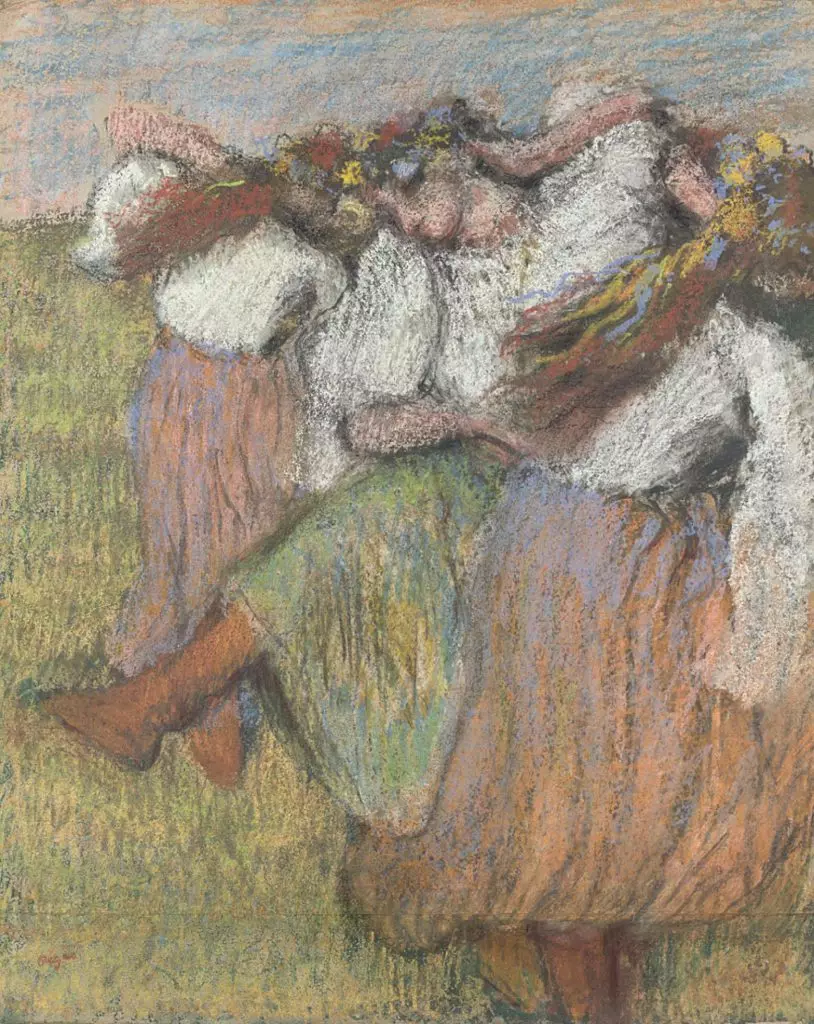 Edgars Degas, ukraiņu dejotāji (1899). © Nacionālā galerija, Londona.