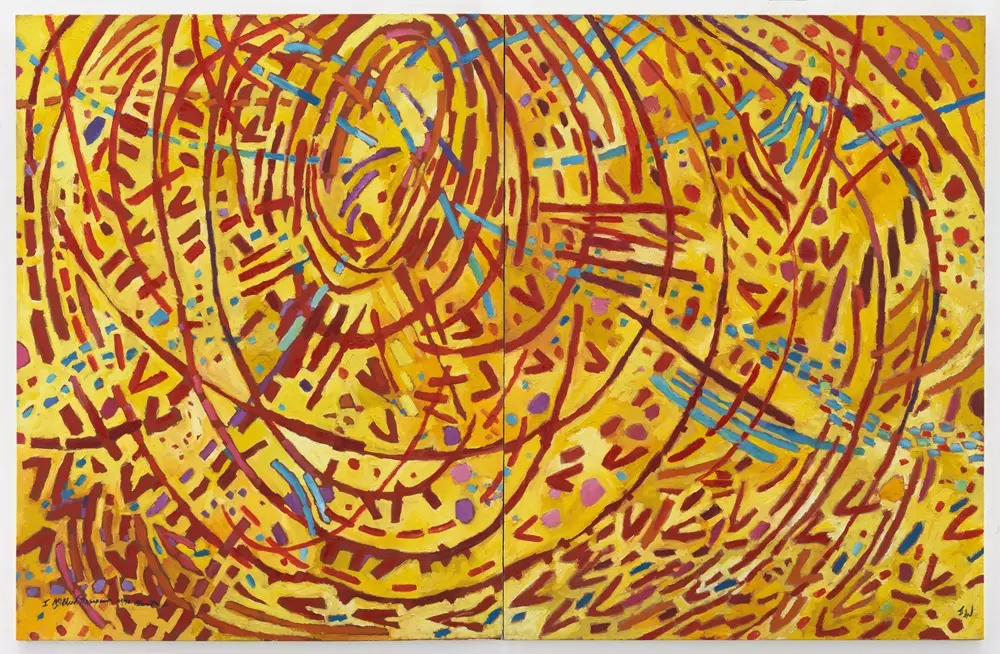 Мілдред Томпсон< Magnetic Fields (1991) © The Mildred Thompson Estate Надано Galerie Lelong & Co., Нью-Йорк