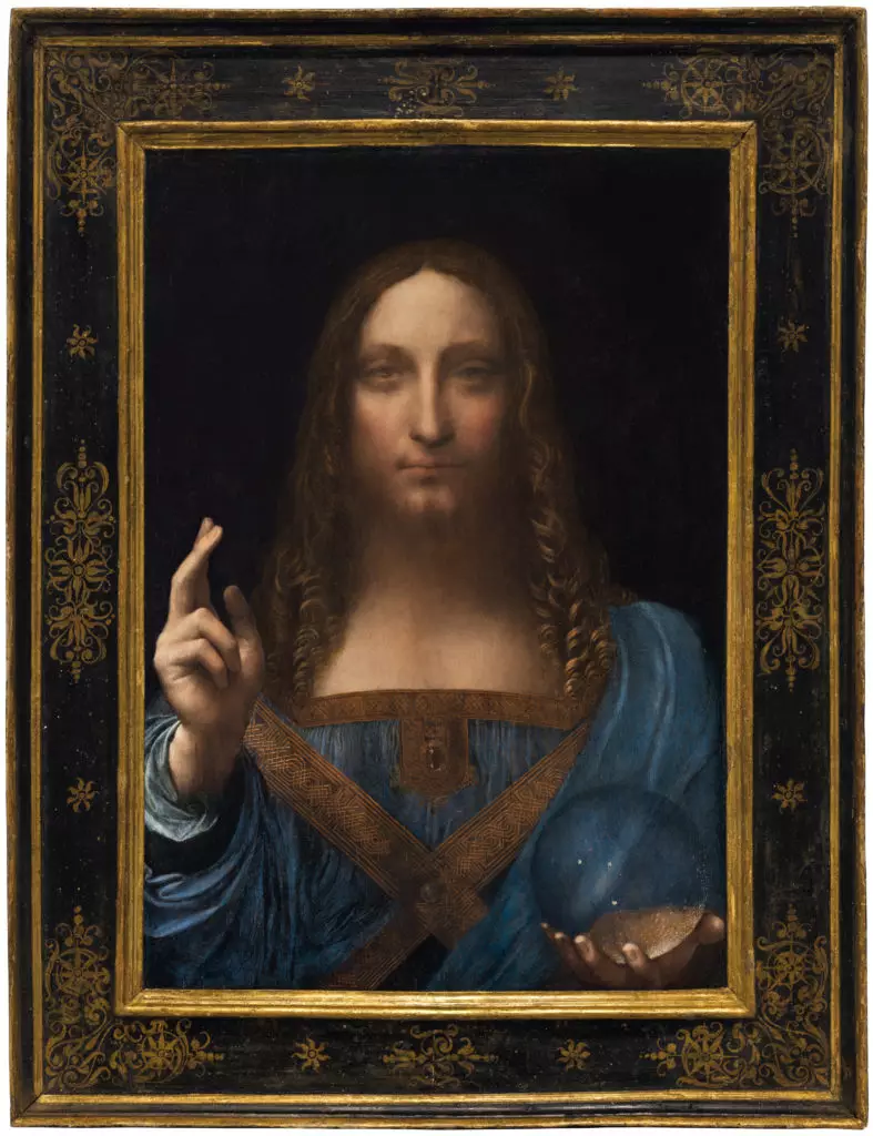 Leondaro da Vinci, Salvator Mundi, ca. 1500. Ihsan Christie's Images Ltd.