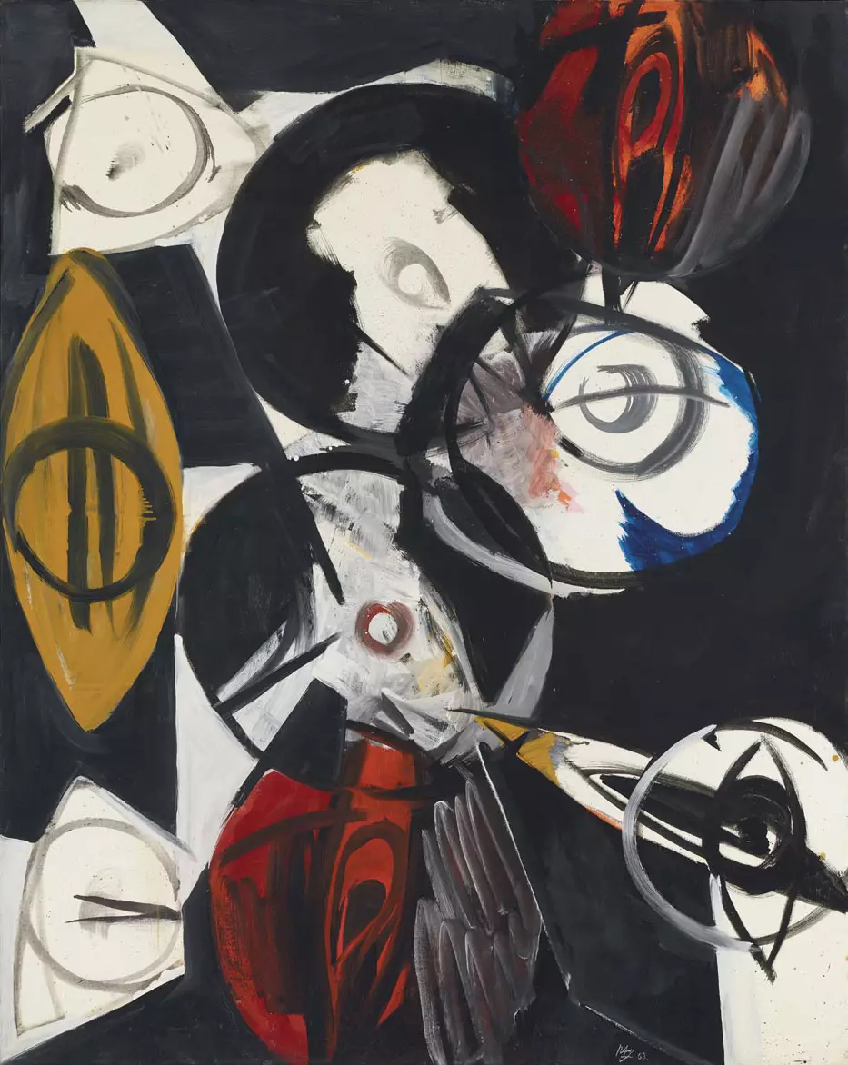 Ernst Wilhelm Nay Die Nacht, (1963). Kwa hisani ya Aurel Scheibler, Berlin.