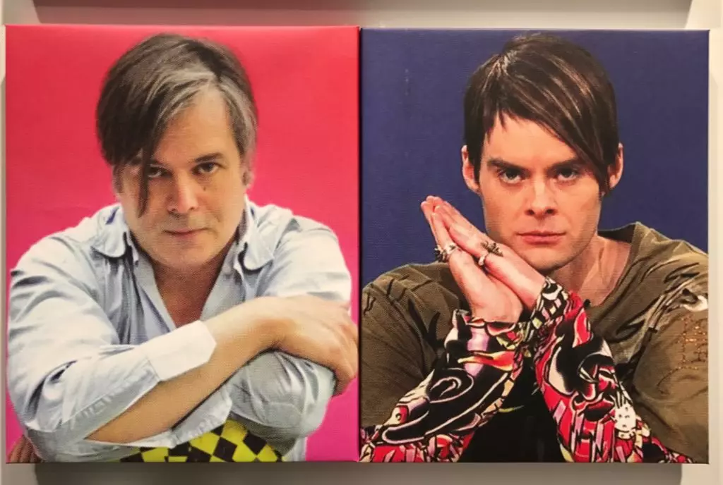 Taiteilija Rob Pruitt ja Bill Hader as