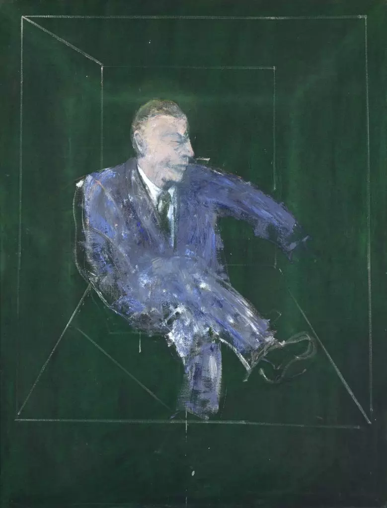 Francis Bacon, Ikẹkọ fun Portrait IX, (1957). Collezione Fondazione Francesco Federico Cerruti fun l'Arte awin igba pipẹ si Castello di Rivoli Museo d'Arte Contemporanea, Rivoli-Torino.