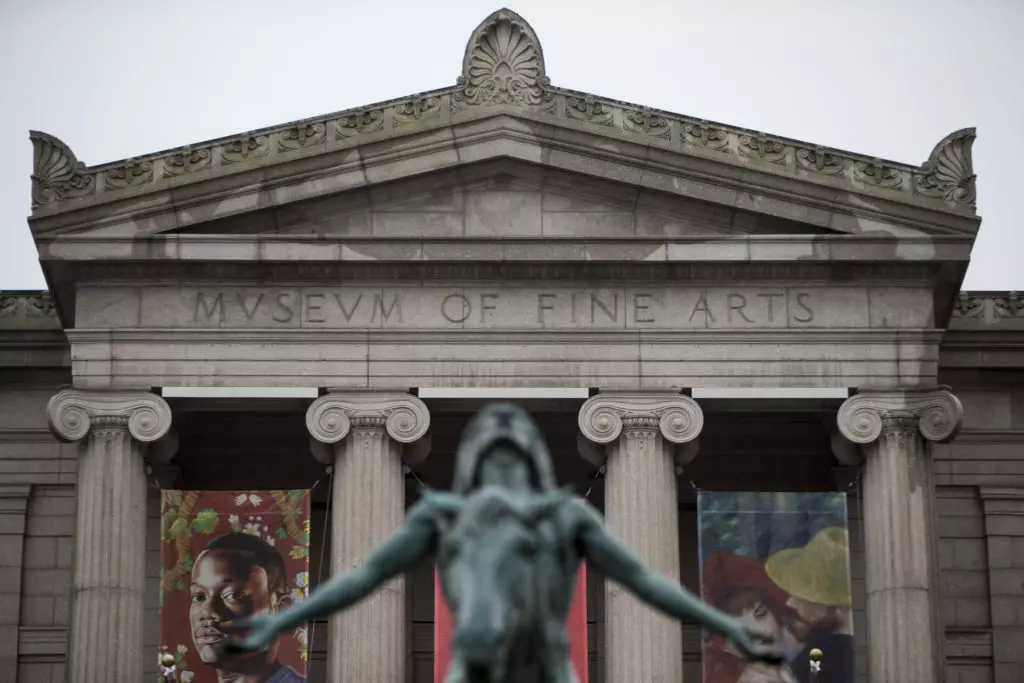 Museum of Fine Arts i Boston den 3 april 2020. Foto av Blake Nissen för Boston Globe via Getty Images.