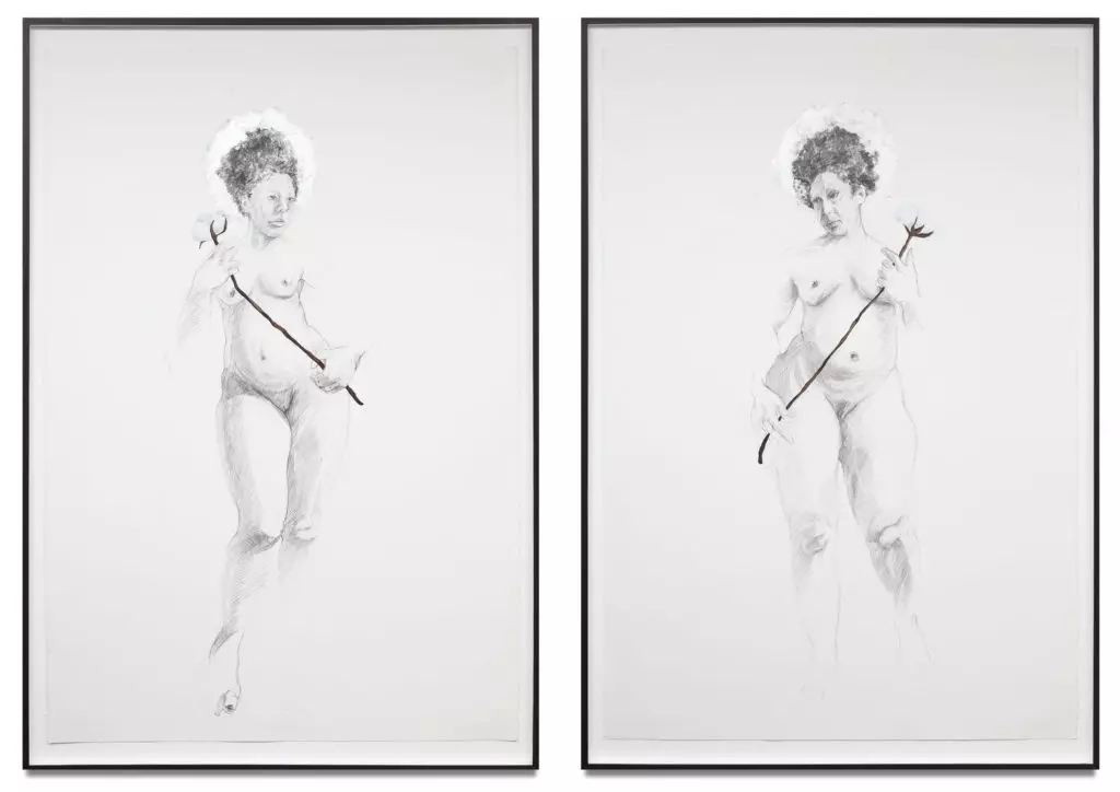 Zoë Charlton، Cotton Series 2 & Cotton Series 3 (Diptych)، 2009