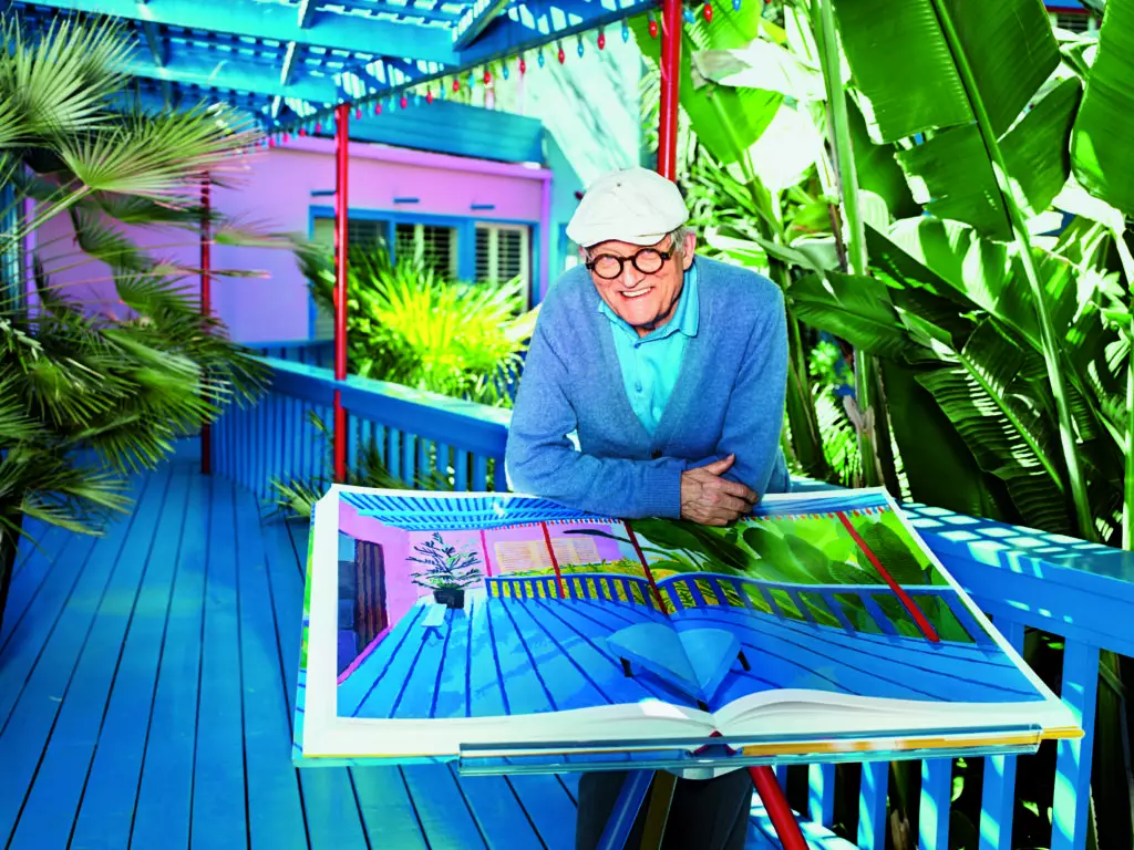 David Hockney, Los-Anĝeleso (2016) Ĝentileco de Matthias Vriens-McGrath.