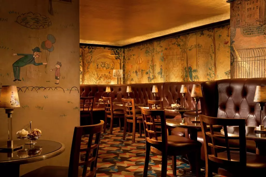 Het interieur van Bemelmans Bar. Met dank aan Bemelmans Bar, het Carlyle Hotel.