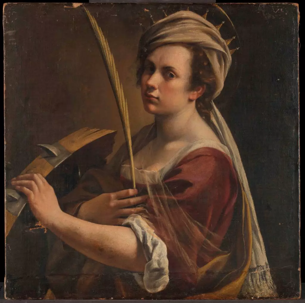 Artemisia, Self Portrait bħala Santa Katarina ta’ Lixandra (madwar 1615). Korteżija National Portrait Gallery, Londra.