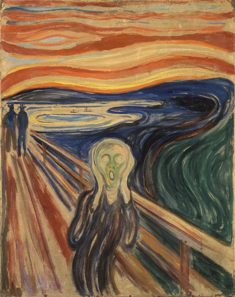 Edvard Munch, The Scream (1910). Koleksi Muzium Munch, Oslo.