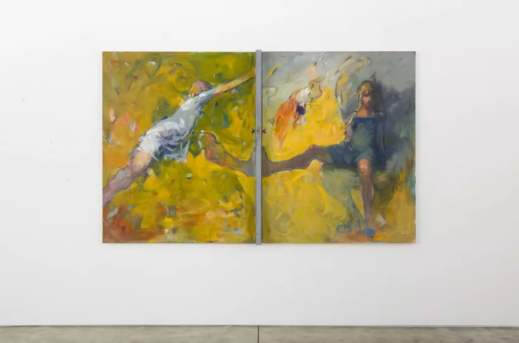 Dorothea Tanning, Drws 84 (1984). Llun trwy garedigrwydd Kasmin Gallery, Efrog Newydd.