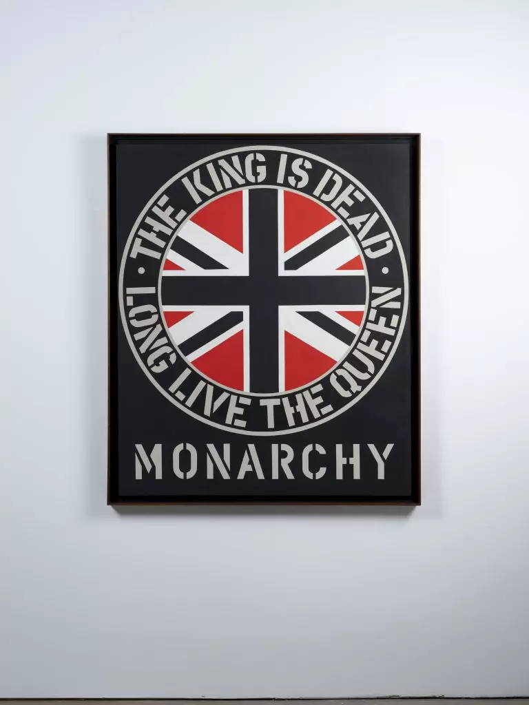 Robert Indiana, Monarchy (1969). Άποψη εγκατάστασης στο Yorkshire Sculpture Park, 2022. Φωτογραφία: © Jonty Wilde, ευγενική προσφορά του Yorkshire Sculpture Park. Έργα τέχνης: © 2022 Morgan Art Foundation Ltd./ Artists Rights Society (ARS), Νέα Υόρκη/DACS, Λονδίνο