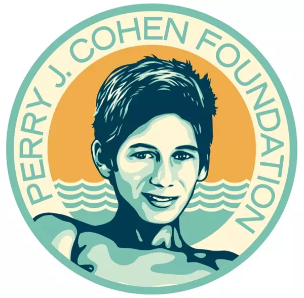 Potret Shepard Fairey ngeunaan Perry Cohen nandaan ulang taun hiji taun leungiteun rumaja di laut.