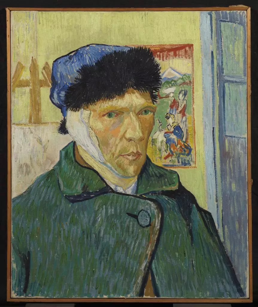 Vincent van Gogh (1853 - 1890), Self-Portrait with Bandaged Ear, ខែមករា 1889, The Courtauld Gallery, London (Samuel Courtauld Trust)