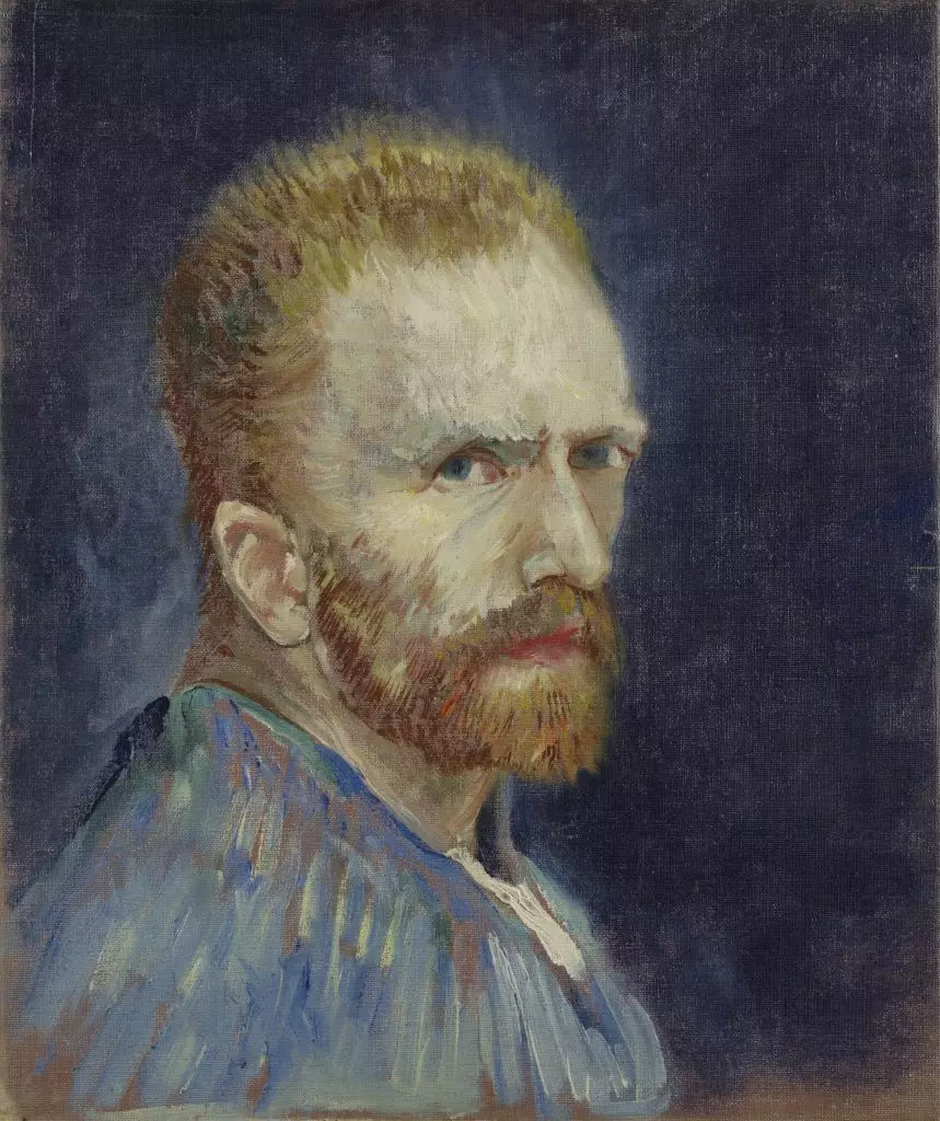 Vincent van Gogh Dutch, 1853-1890 Self-Portrait, គ. 1887 Wadsworth Atheneum Museum of Art Gift of Philip L. Goodwin ក្នុងការចងចាំម្តាយរបស់គាត់ Josephine S. Goodwin, 1954.189 ។