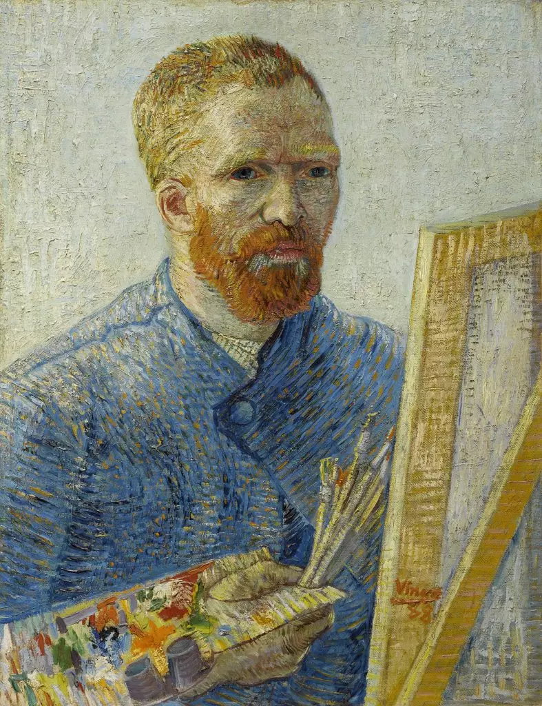 Vincent van Gogh (1853 - 1890), Self-Portrait as a painter, ខែធ្នូ - កុម្ភៈ 1888, Van Gogh Museum, Amsterdam (Vincent van Gogh Foundation)