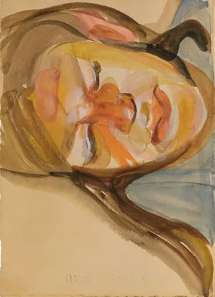 Anna en Venecia de Lucian Freud, c. 1960; aceptado polo Goberno de HM do Patrimonio de Lucian Freud e asignado á National Portrait Gallery, Londres, 2015, baixo o Esquema de Aceptación en substitución que é administrado polo Arts Council © The Lucian Freud Archive.