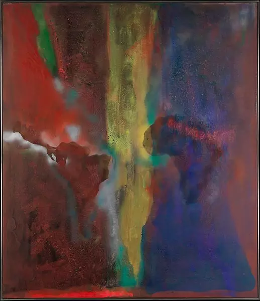 Frank Bowling, Nachtreis (1969-1970). Met dank aan het Metropolitan Museum of Art.