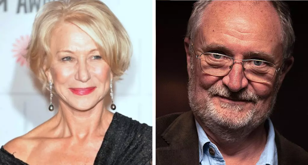 Helen Mirren e Jim Broadbent. Foto por Moët British Independent Film Awards 2014 em Londres e Scottish Documentary Institute, licença Creative Commons Attribution 2.0 Generic.