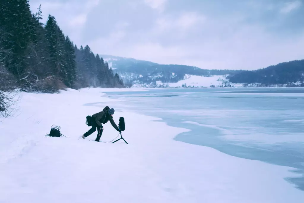 Jana Winderen a effectué plusieurs séjours dans les montagnes du Jura pour créer sa composition pour Art Basel. Avec l'aimable autorisation de l'artiste et d'Audemars Piguet.