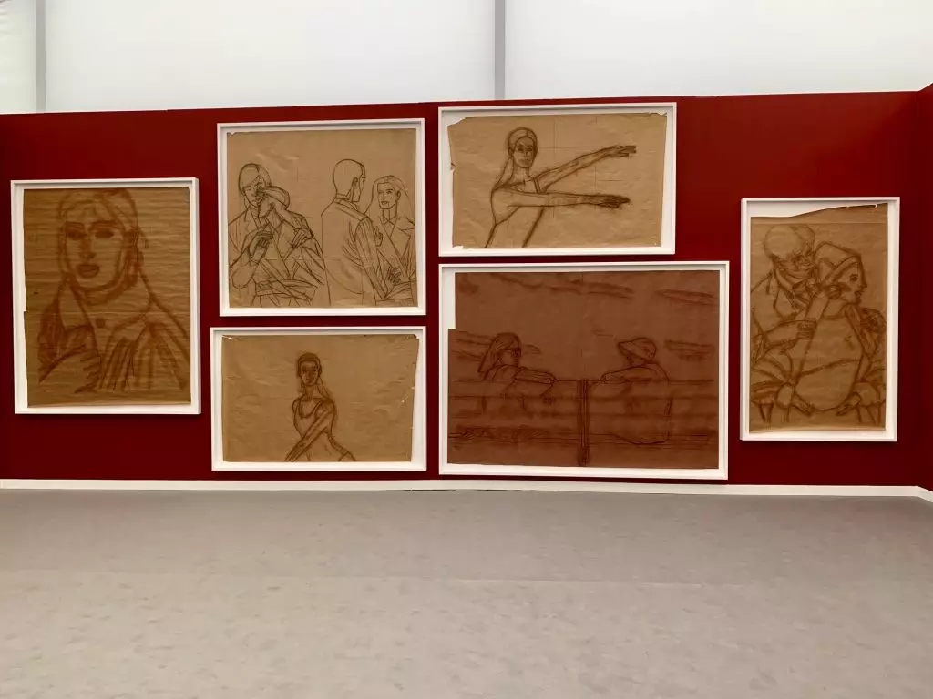 Iikhathuni zokulungiselela zika-Alex Katz waseGalería Javier López & Fer Francés eFrieze New York 2019. Ifoto nguSarah Cascone.