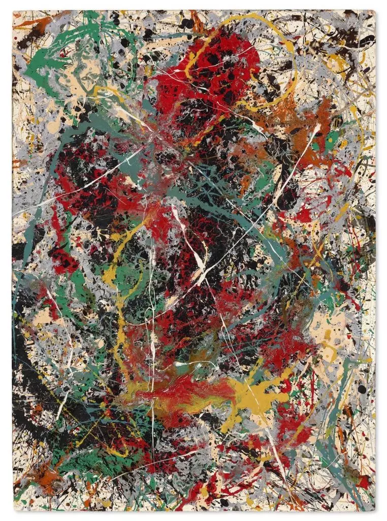 Jackson Jackson Pollock, Nhamba 31 (1949). Mufananidzo unofadza Christie's., Nhamba 31 (1949). Mufananidzo unofadza Christie's.