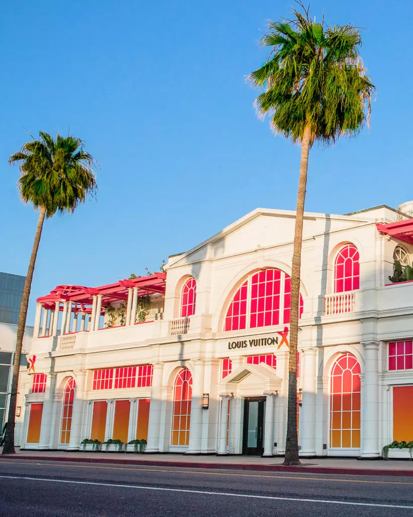 Una foto dell'edificio Louis Vuitton X su Rodeo Drive. Foto per gentile concessione di Louis Vuitton.