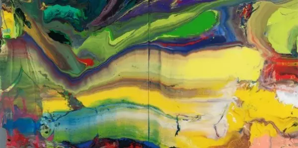 Gerhard Richter Flow (2013) Ảnh: Gerhard Richter qua Marian Goodman Gallery