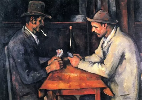 Paul Cezanne, Jucătorii de cărți (1892–93).