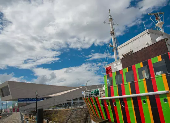 Carlos Cruz-Diez, Dazzle Ship Liverpool, 2014 Photo: Helen Hunt