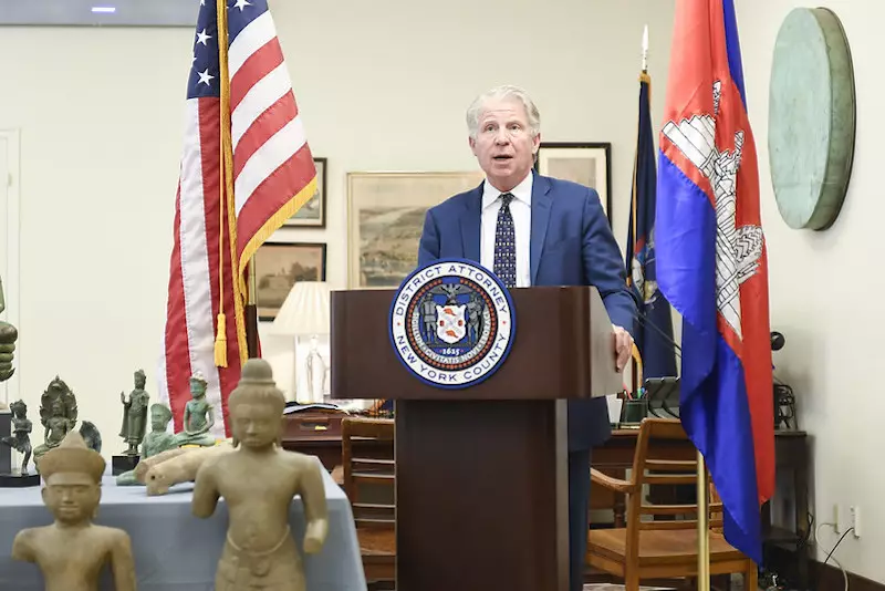 Onye ọka iwu mpaghara Manhattan Cy Vance. Foto sitere n'aka Office of the District Attorney nke New York