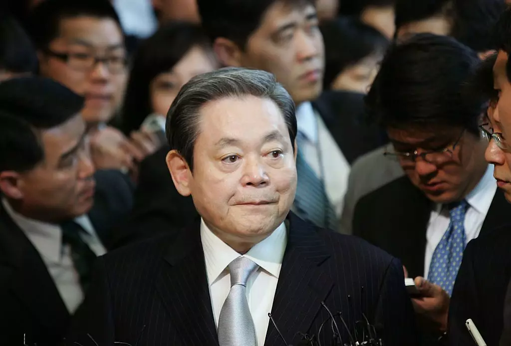 O presidente do grupo Samsung, Lee Kun-Hee. Foto: Chung Sung-Jun/Getty Images.