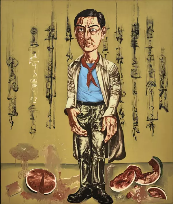 Zeng Fanzhi, Jenny Saville, Autoportret (1996) Cu amabilitatea Sotheby's.